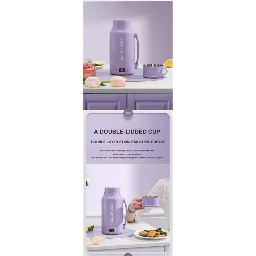 1000ml Portable Heating Water Insulated Cup 7 Levels of Temperature ...