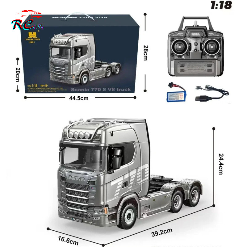 RC Engineering Vehicle Huina 1501 770S RC Truck 1/18 Scale Model 19 ...