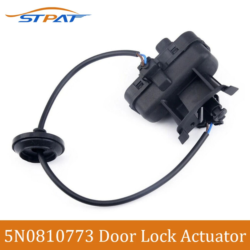 STPAT Car Fuel Filler Door Lock Motor Actuator Black for VW Tiguan ...