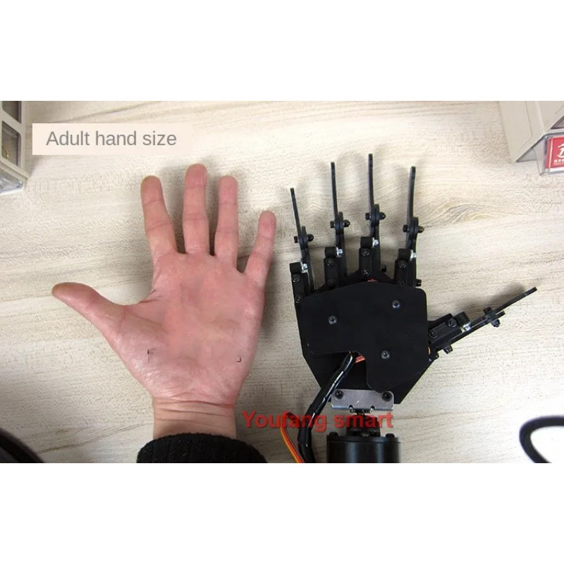 6 Dof Robotic Arm with 5 Dof Bionic Robot Hand Finger Claw for Arduino ...