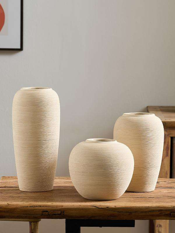 Retro Art Ceramic Vase Living Room Hydroponic Flower Arrangement ...