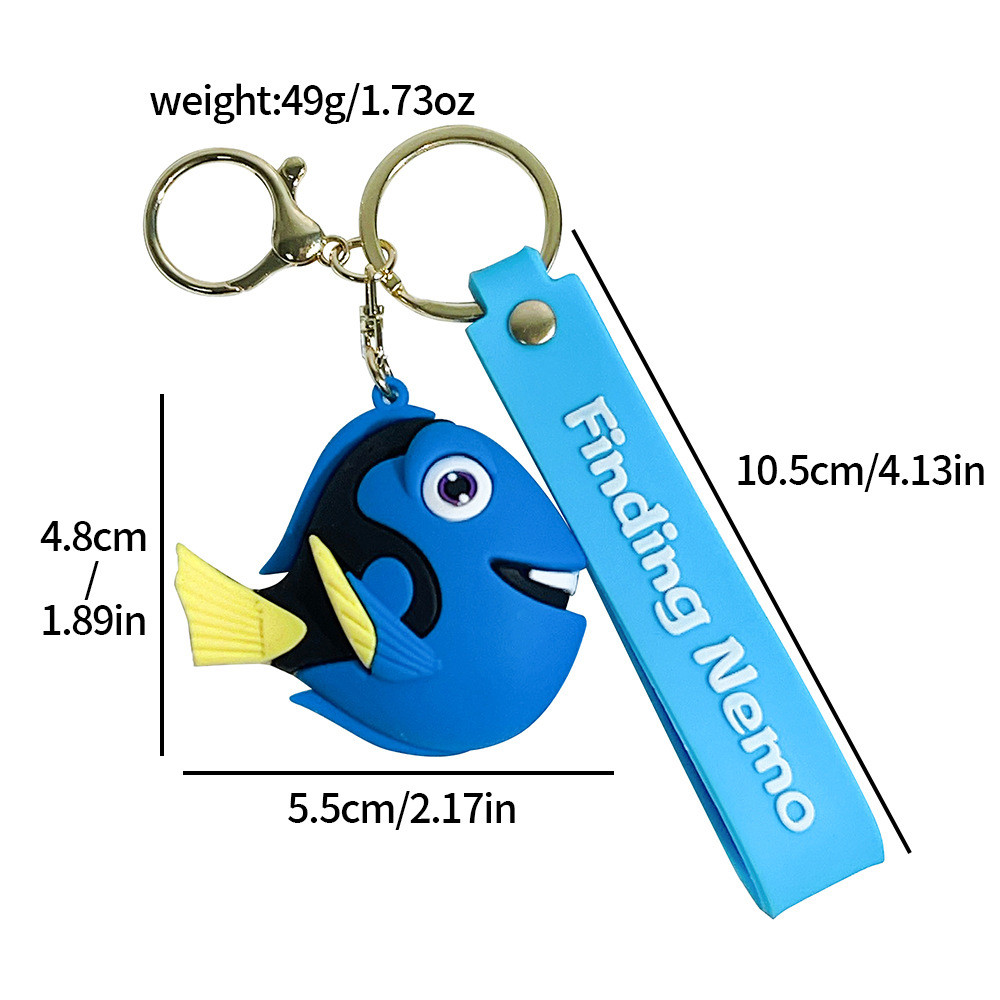 New Finding Nemo Keychain Clownfish Nemo Marlin Gill Dory Cartoon ...