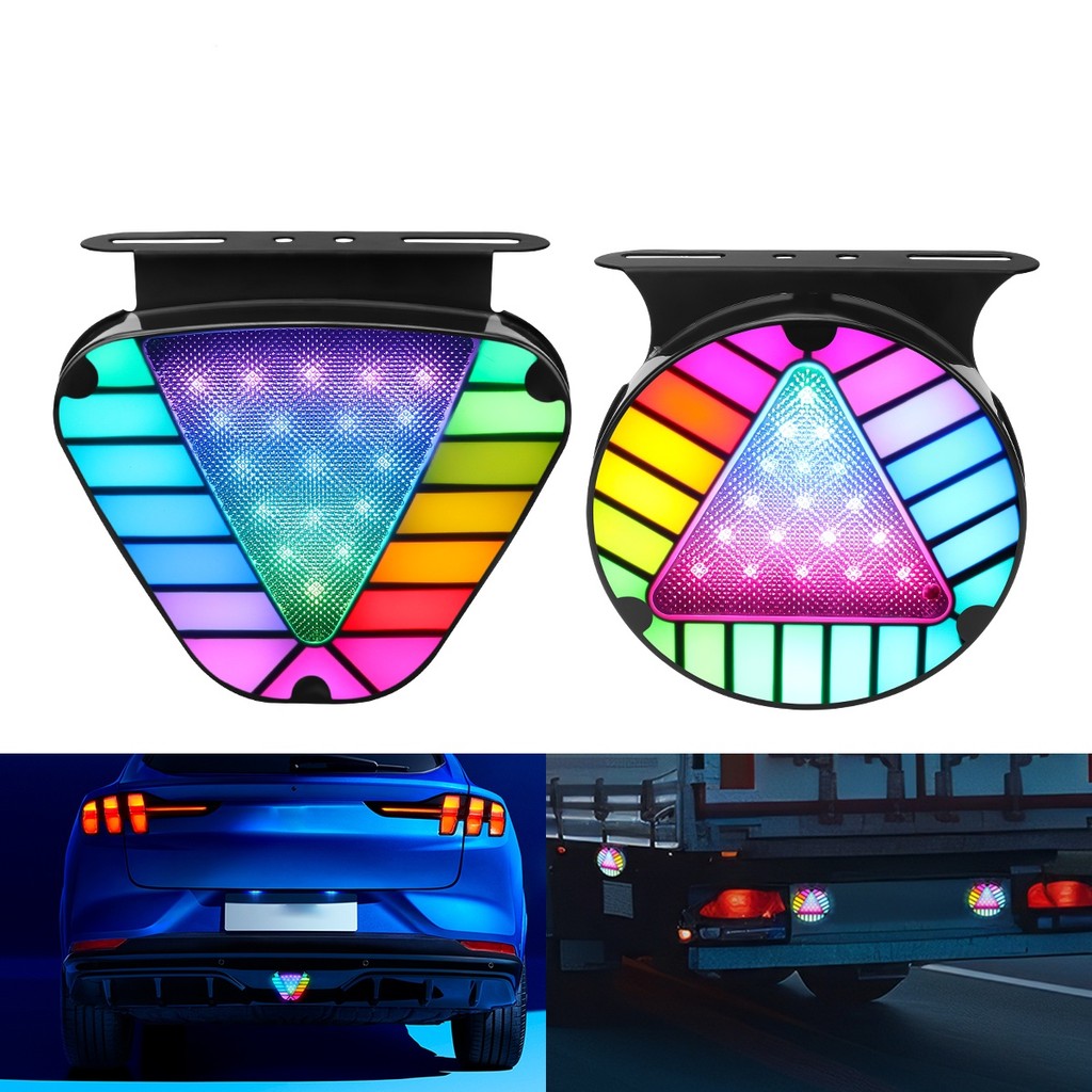 RGB Warning Light 12V-24V RGB LED Water Flash Car Navigation Light ...
