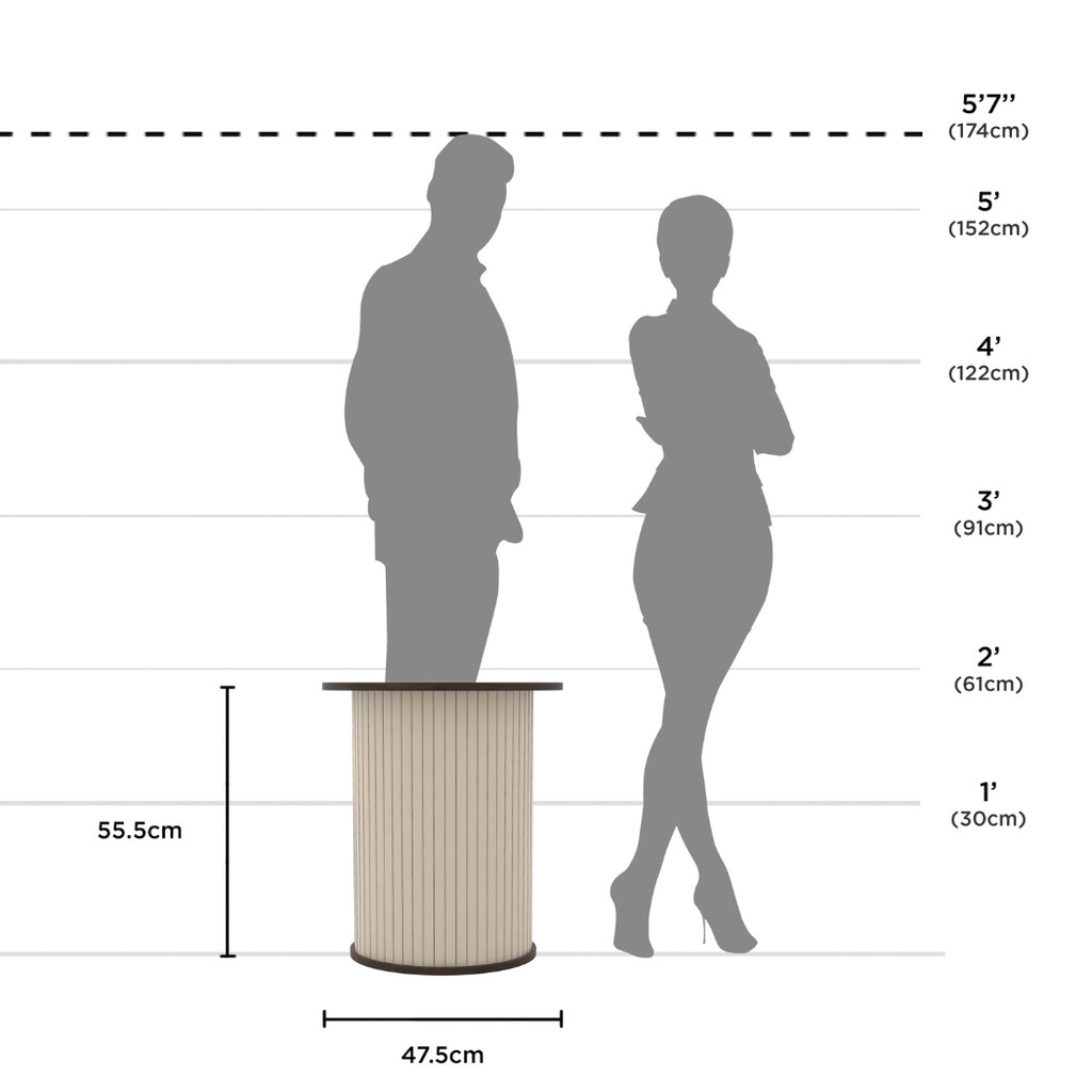 Synergy House Flutoria Lincoln Side Table | Meja Sisi | End Table Round ...