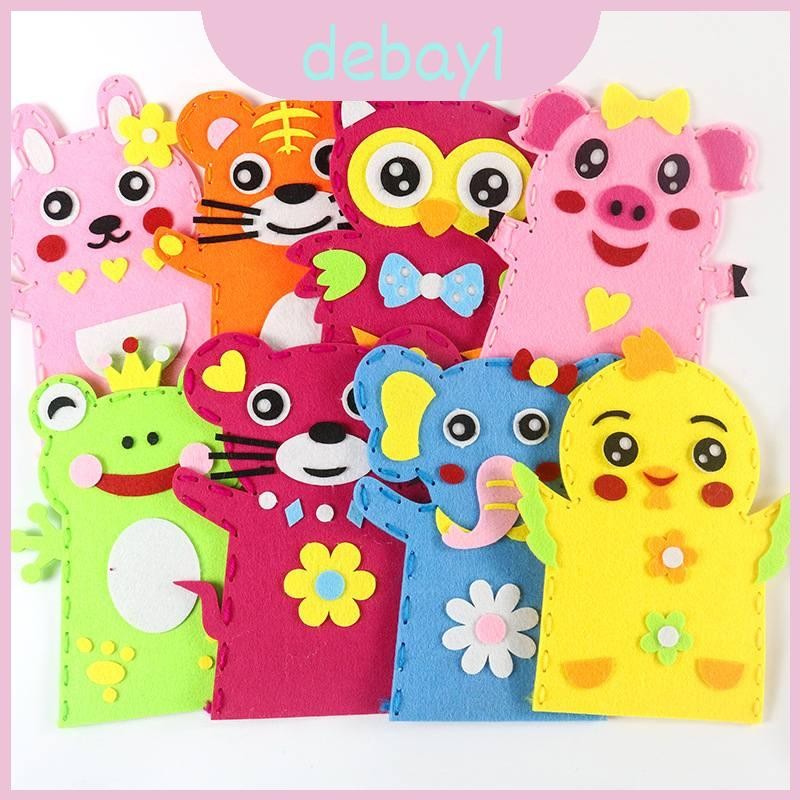 Craft Children's Kit Non-woven Fabric Hand Puppets Stimulate Visual ...