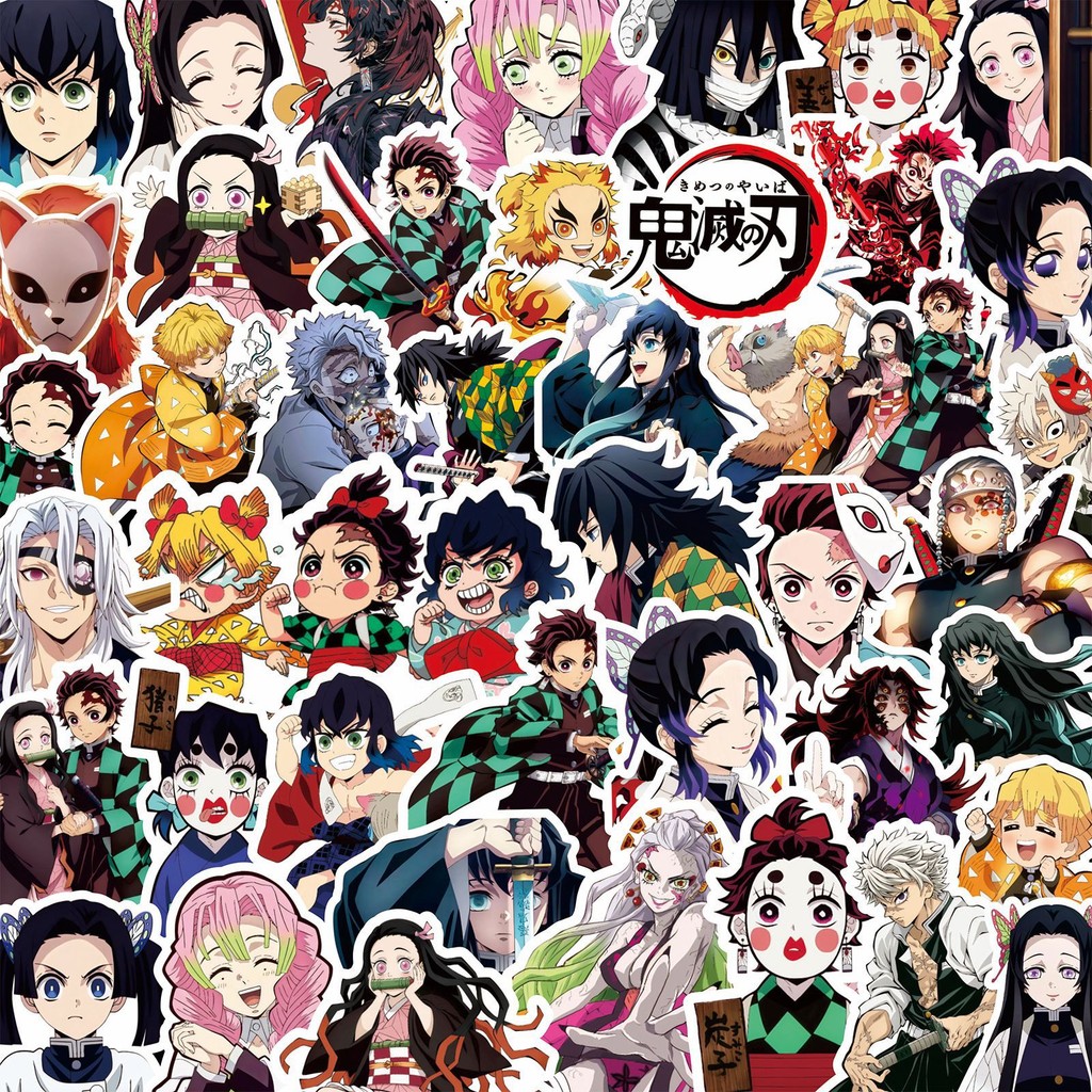 75/82Pcs Demon Slayer Sticker Pack - Tanjiro, Nezuko, Giyu & Shinobu ...
