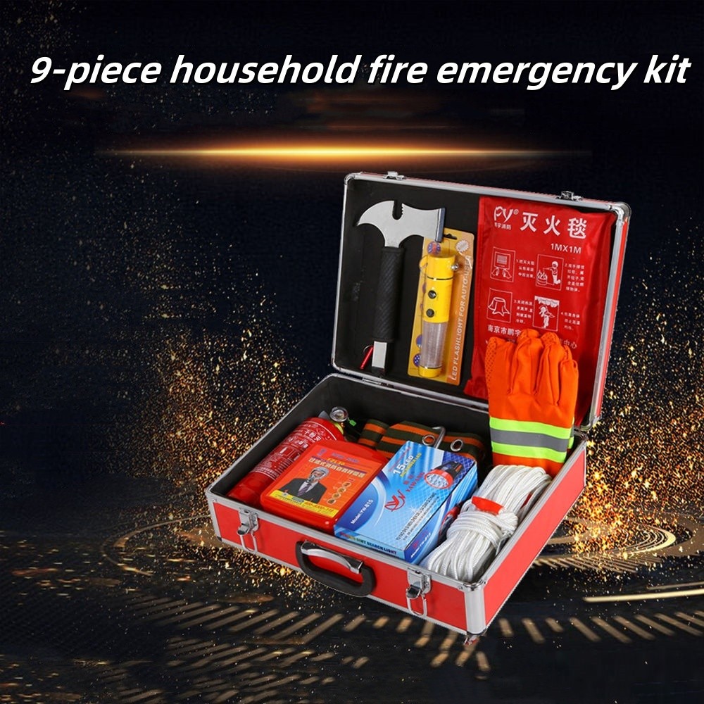 Outdoor Emergency Firefighting Kit Self-Rescue Carriage Four-Piece Set ...