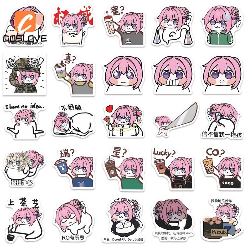 Anime Game GODDESS OF VICTORY: NIKKE Dorothy Pattern Stickers Bag ...