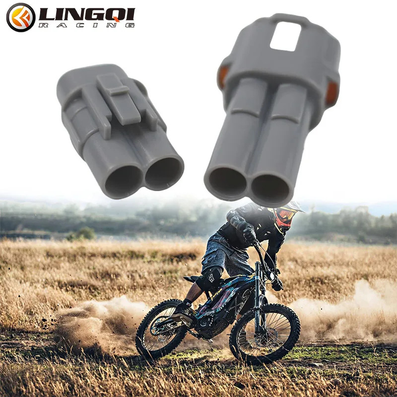 LYNNCHI Motorcycle 2 Pin Headlight Sensor Plug Wire Connector Socket ...