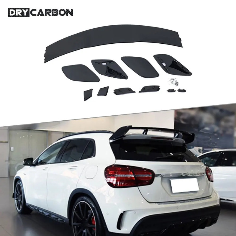 For MercedesBenz GLA Class X156 2014-2019 ABS Rear Roof Spoiler Wings ...
