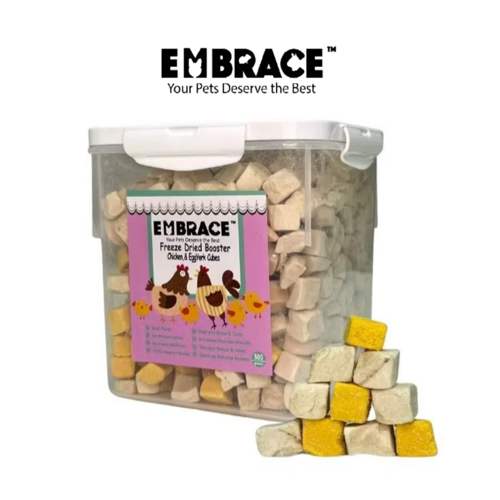 EMBRACE Premium Grade Freeze Dried Booster Food For Cats & Dogs 350G ...
