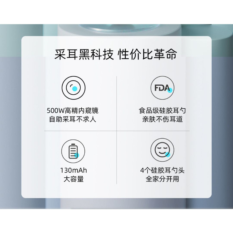 Ear Cleaner Ear Pick Visual Earpick Earwax Removal Ear Wax Cleaning ...