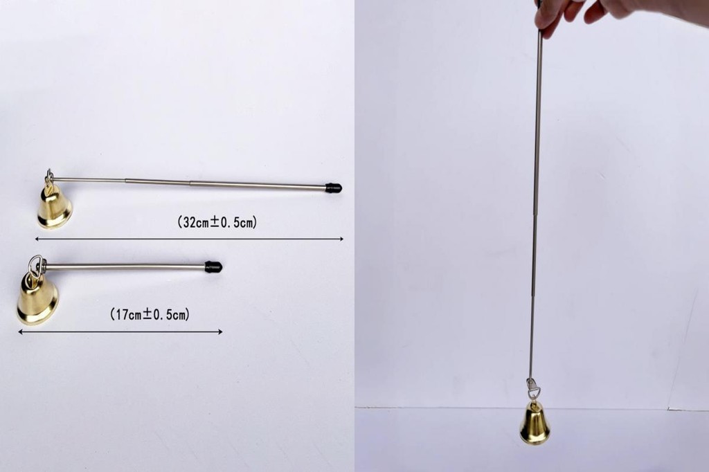 huobianj Metal Candle Snuffer Candle Extinguishing Bell Telescopic ...