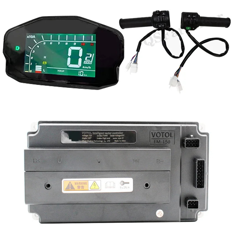 VOTOL EM150 72490 Controller Rated Peak 490A Hub Mid-Drive Motor ...
