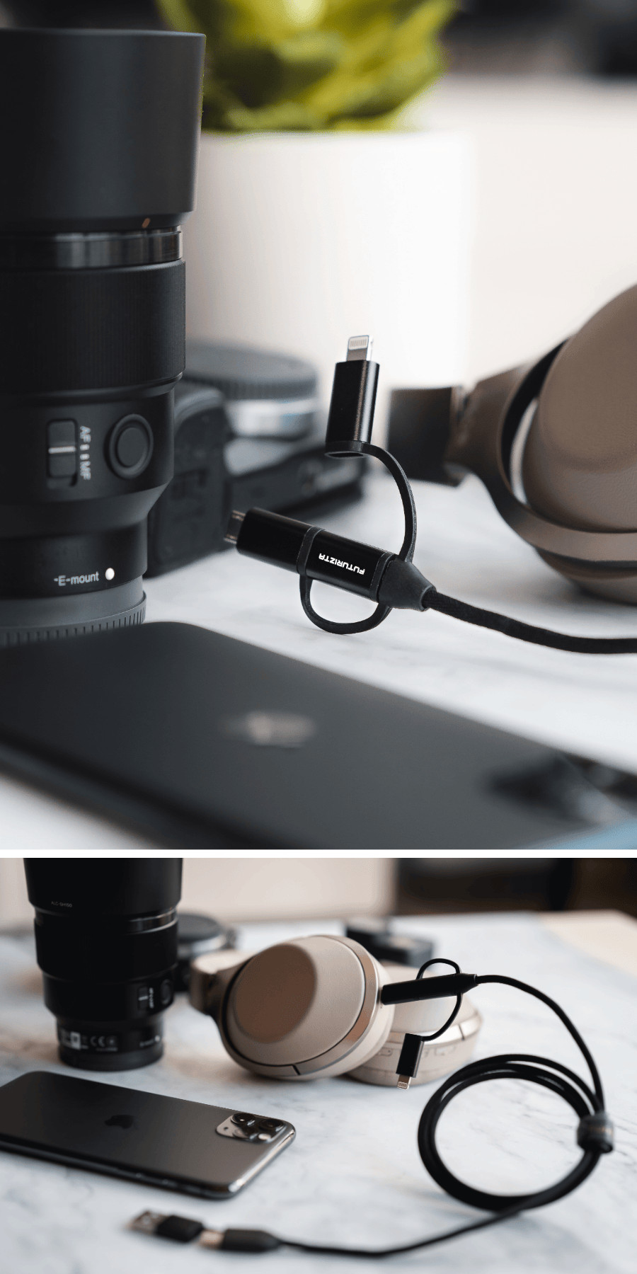 Futurizta Zeus-X Universal Cable 6 in 1 60W 480Mbps USB A Type C to ...