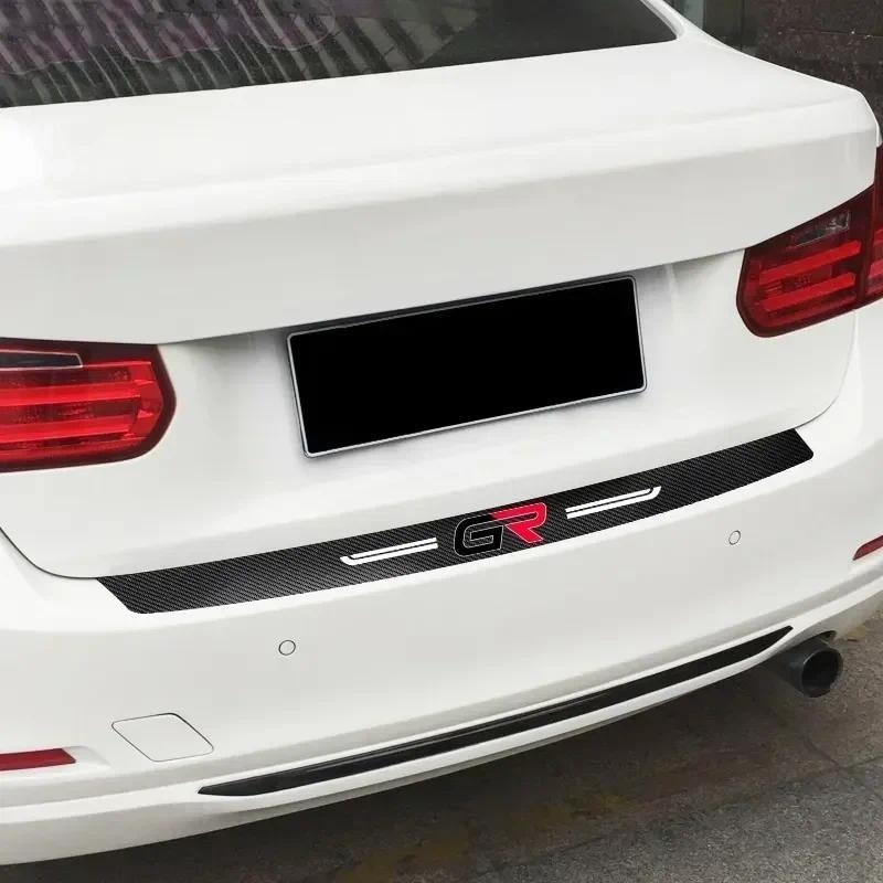 Leather Car Door Sill Protector Sticker Threshold Decals for Toyota GR ...