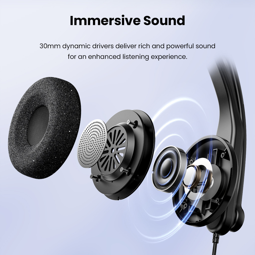 Edifier CC100/CC200 Wired Mono Headset with Built-in AI Noise ...