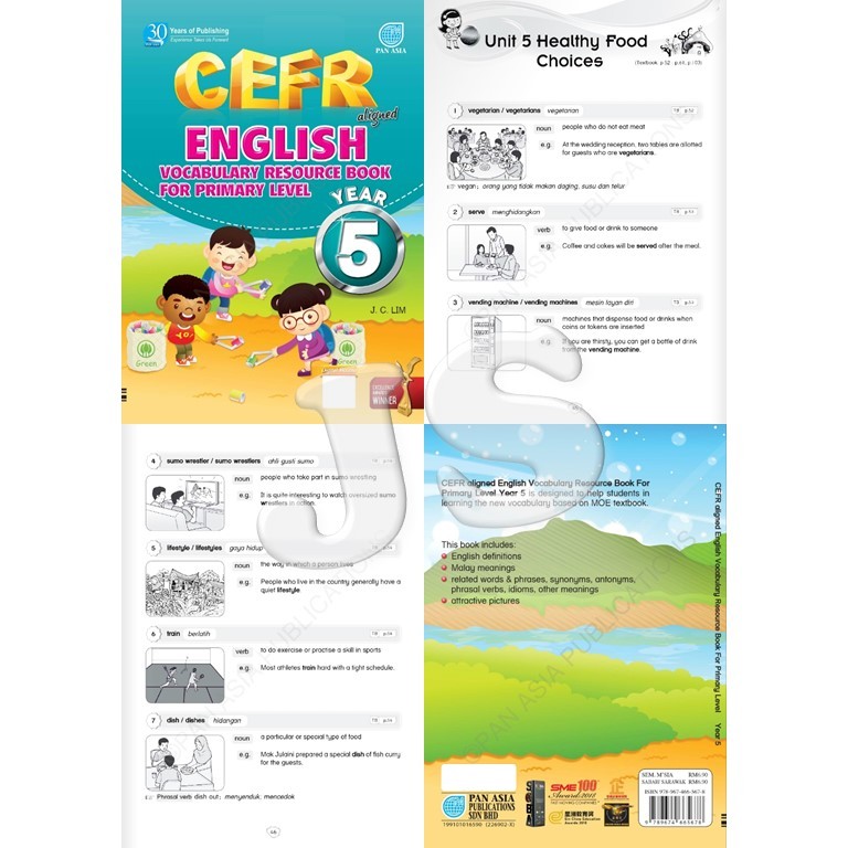 CEFR aligned ENGLISH VOCABULARY RESOURCE BOOK YEAR 1 2 3 4 5 6 英文资料手册 ...