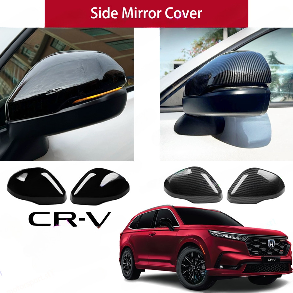 Honda CRV 2023-2025 Side Mirror Cover Carbon Fiber Piano Black Sporty ...