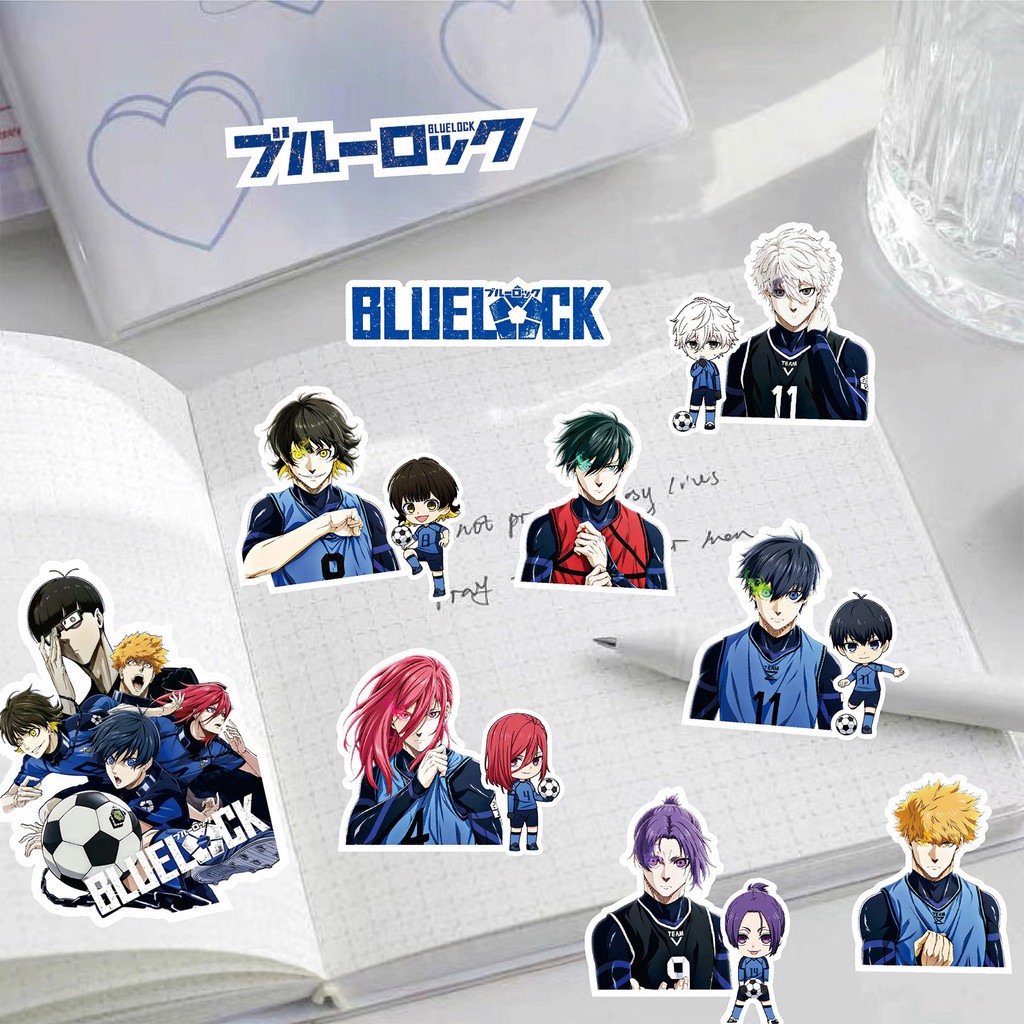 70/80Pcs Blue Lock Sticker Pack - Yoichi Isagi, Bachira & Nagi Black ...