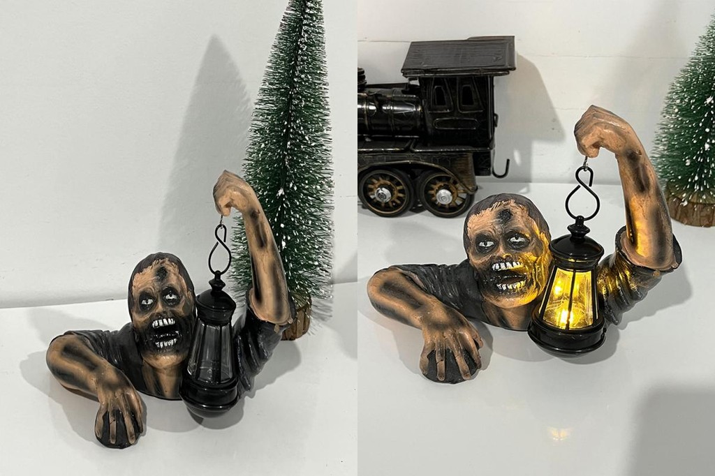 manclothescase Resin Zombie Ornament Garden Zombie Decor Spooky Zombie ...