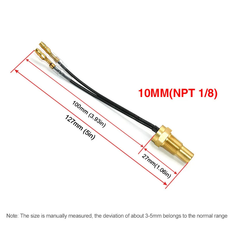 10mm Water Temperature Sensor 301-23ohm NPT 1/8 Water Temp Sensor For ...