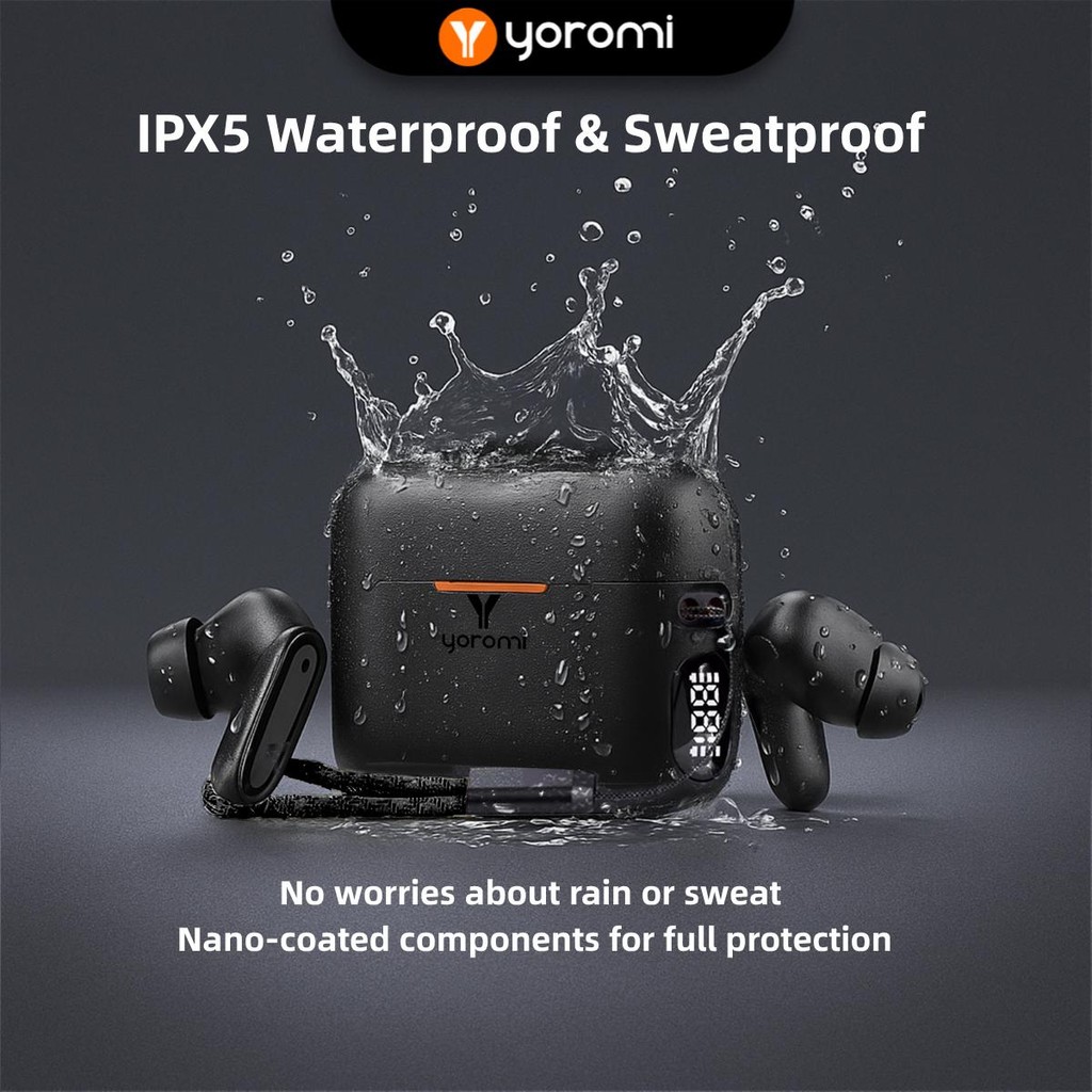 YOROMI TWS Bluetooth 5.3 Earbuds HiFi Stereo Sound ENC Earpod Gaming ...