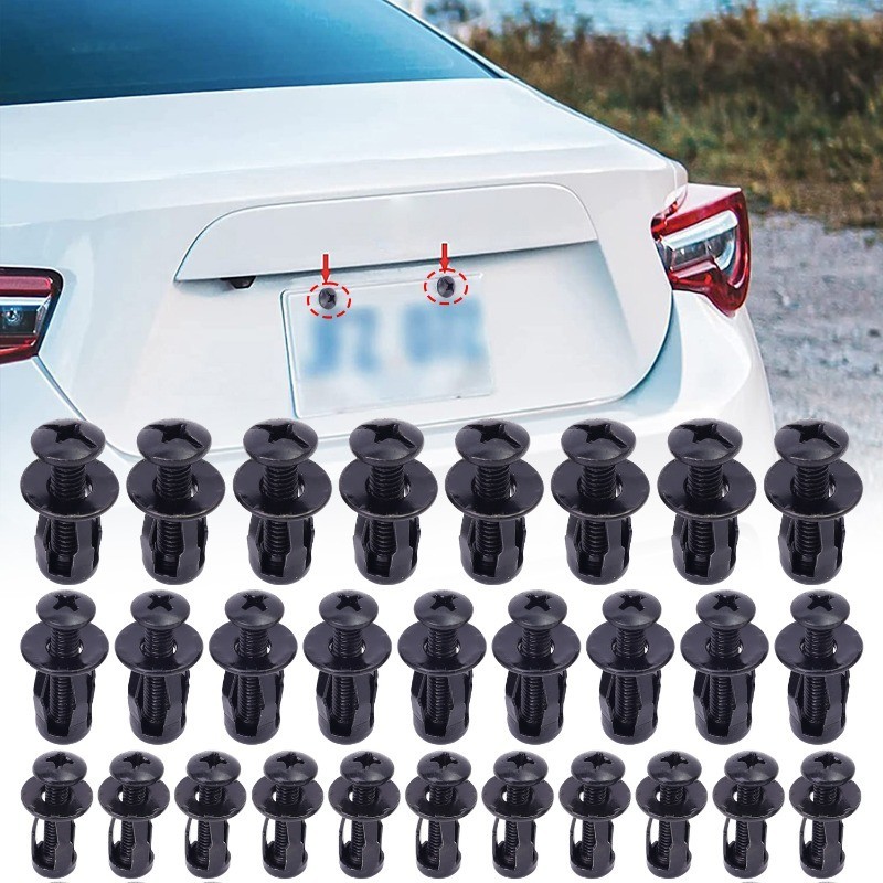 Car License Plate Fixing Nuts - Jack Nuts Wall Fasteners - Panel ...