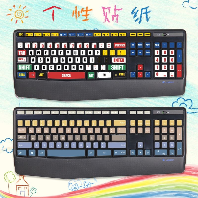 Logitech MK345 K345 Keyboard Sticker Film Keypad Desktop Computer ...