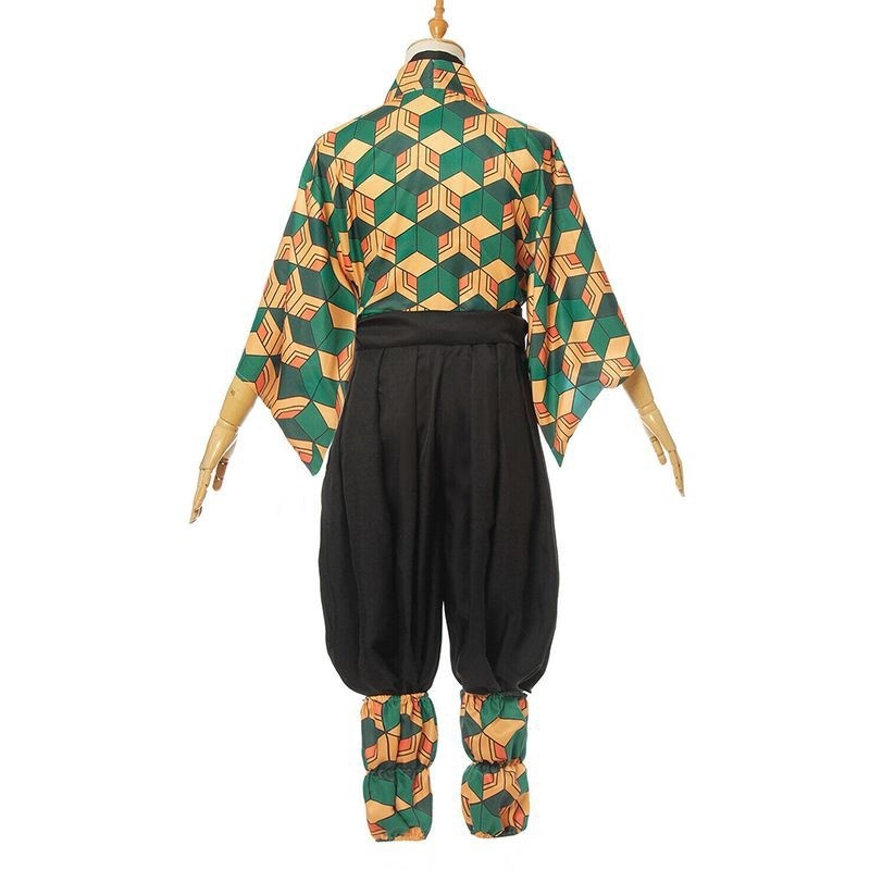 ZST Demon Slayer Kimetsu no Yaiba Sabito Cosplay Costume Kimono Cloak ...