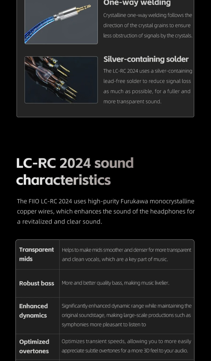 FiiO LC-RC 2024, In-Ear Monitors Upgrade Cable: High-Purity Furukawa ...