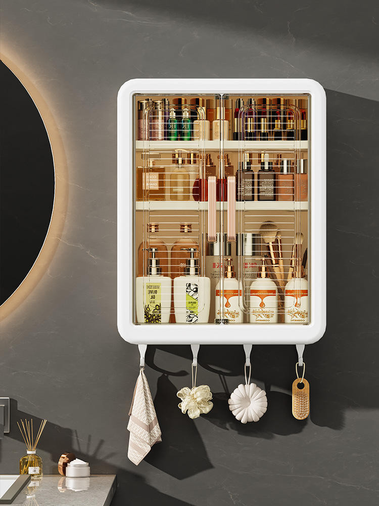HOT!! Dust-proof Storage Rack Wall-mounted Kitchen Cabinet Without ...