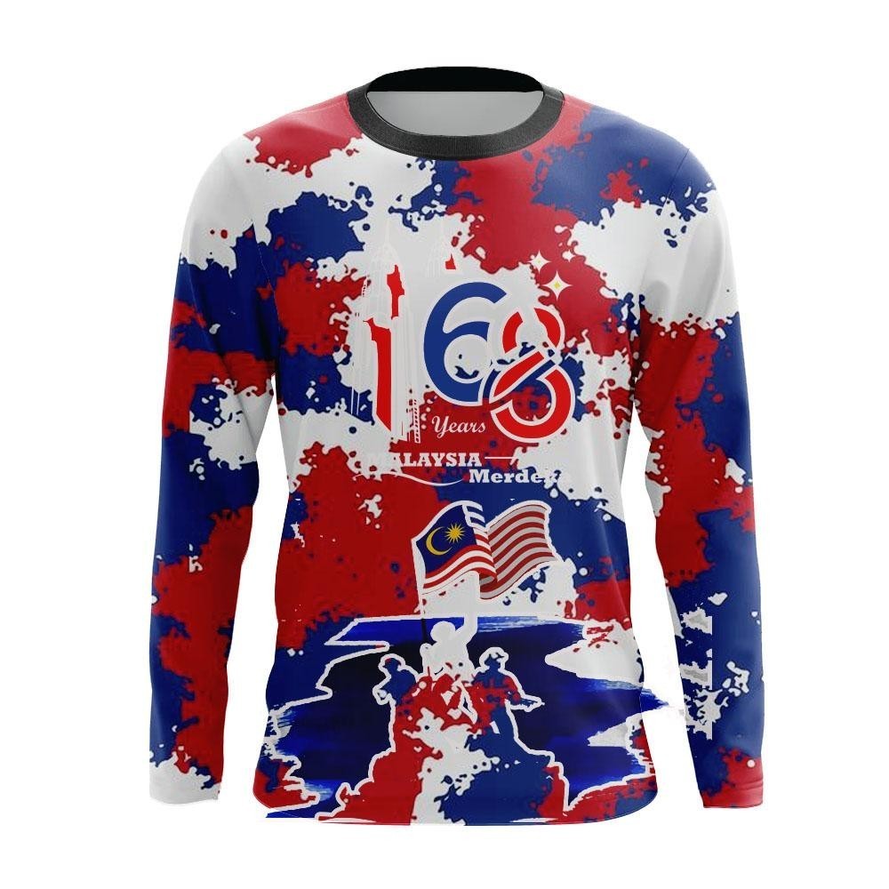 1957 Merdeka Clothes 2025 68th Malaysia Tshirt Men Shirt Short Sleeve ...