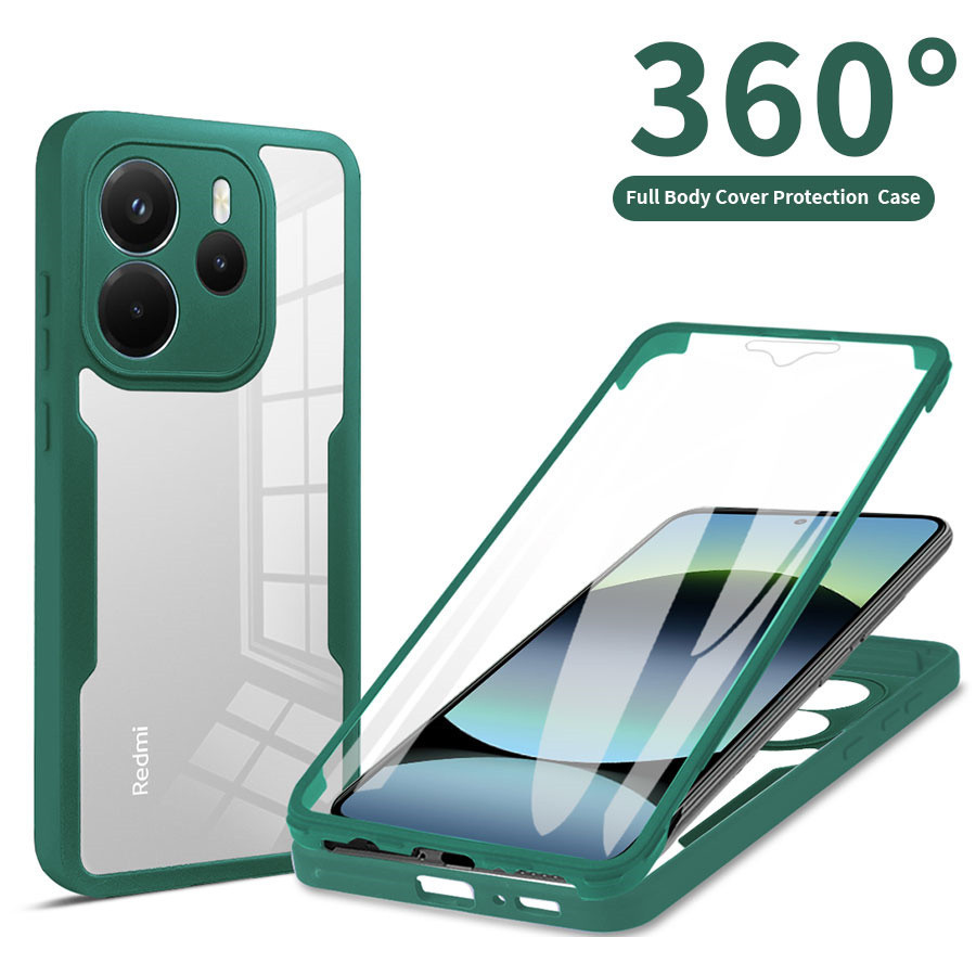 360° Full Body Protection Phone Case for Xiaomi Redmi 13C 5G 10C 9 9A ...
