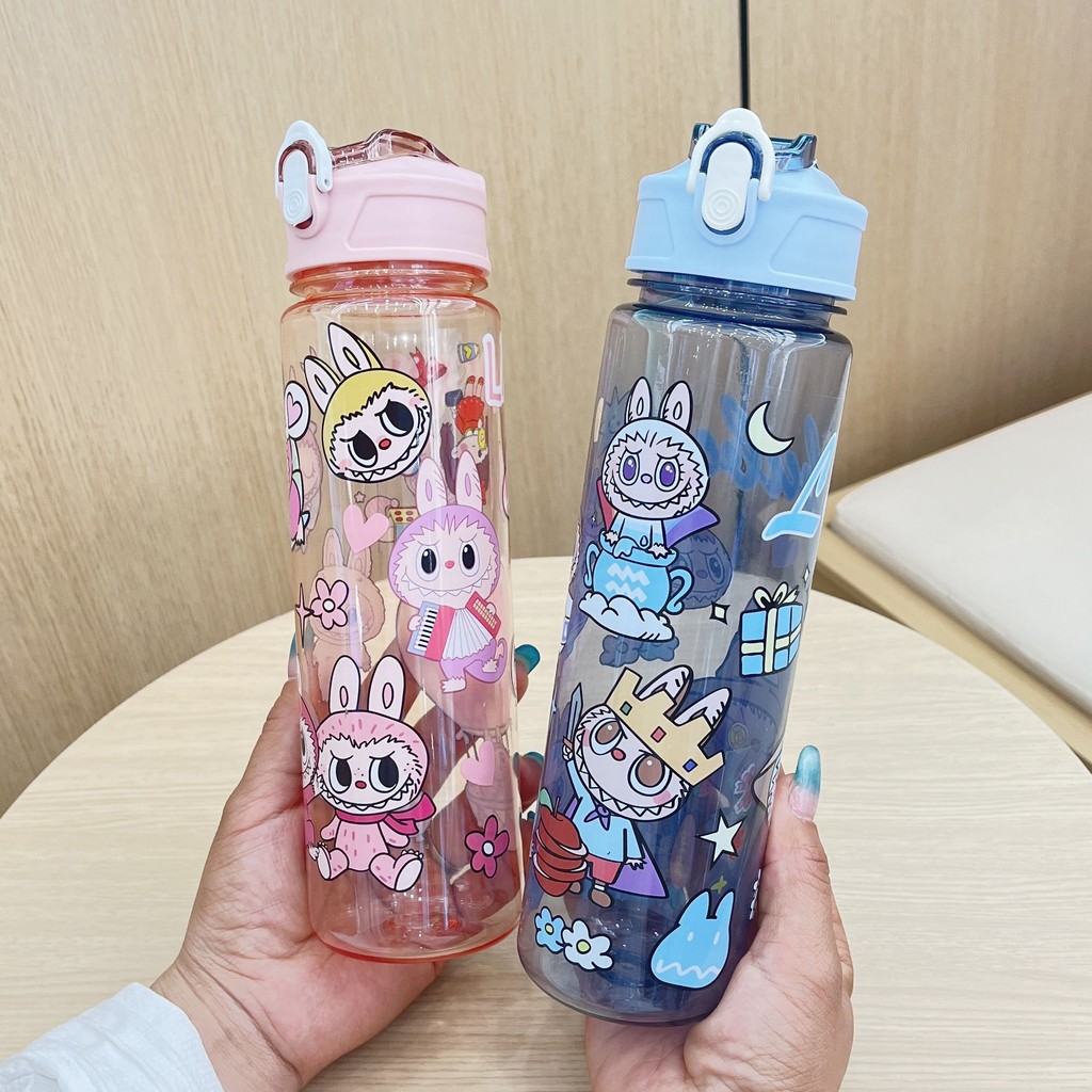 CASA CART Cawan Labubu Boba 750ml Untuk Pelajar Botol Tahan Lasak Mudah ...