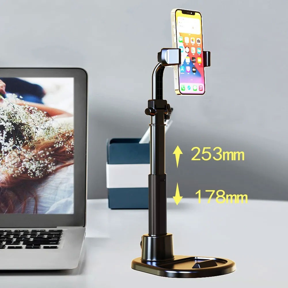 Mobile Phone Desktop Stand Portable Adjustable Phone Holder For Live ...