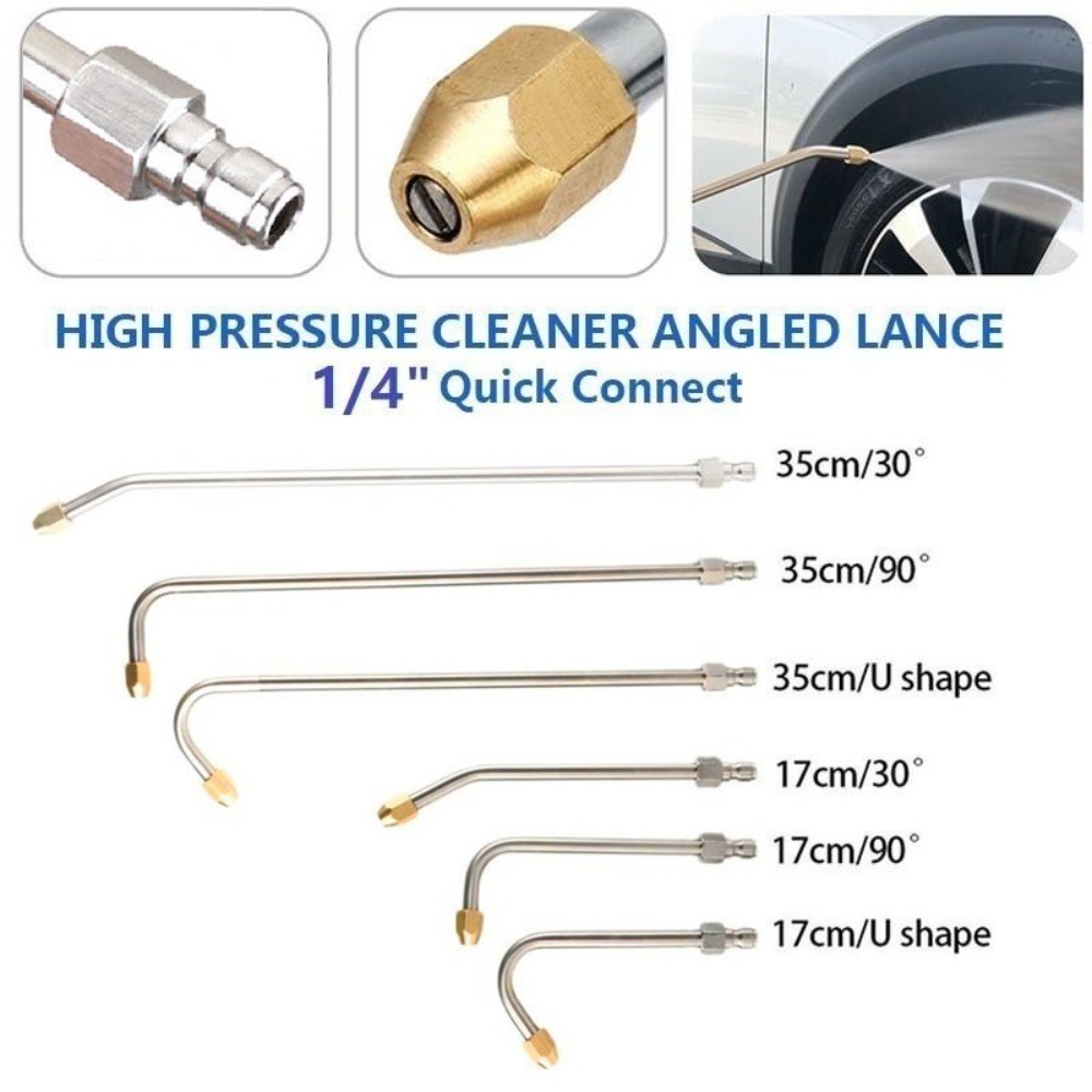 Metal Rod Jet Lance for High Pressure Washer 6 Size Multi-Angled Water ...