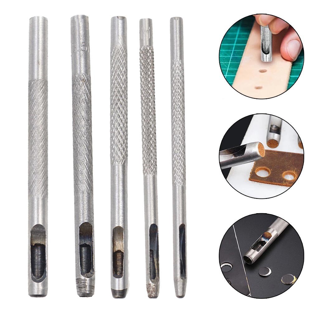 【GIG】1pc Leather Round Shape Hole Punch Set Belt Watch Band Puncher ...
