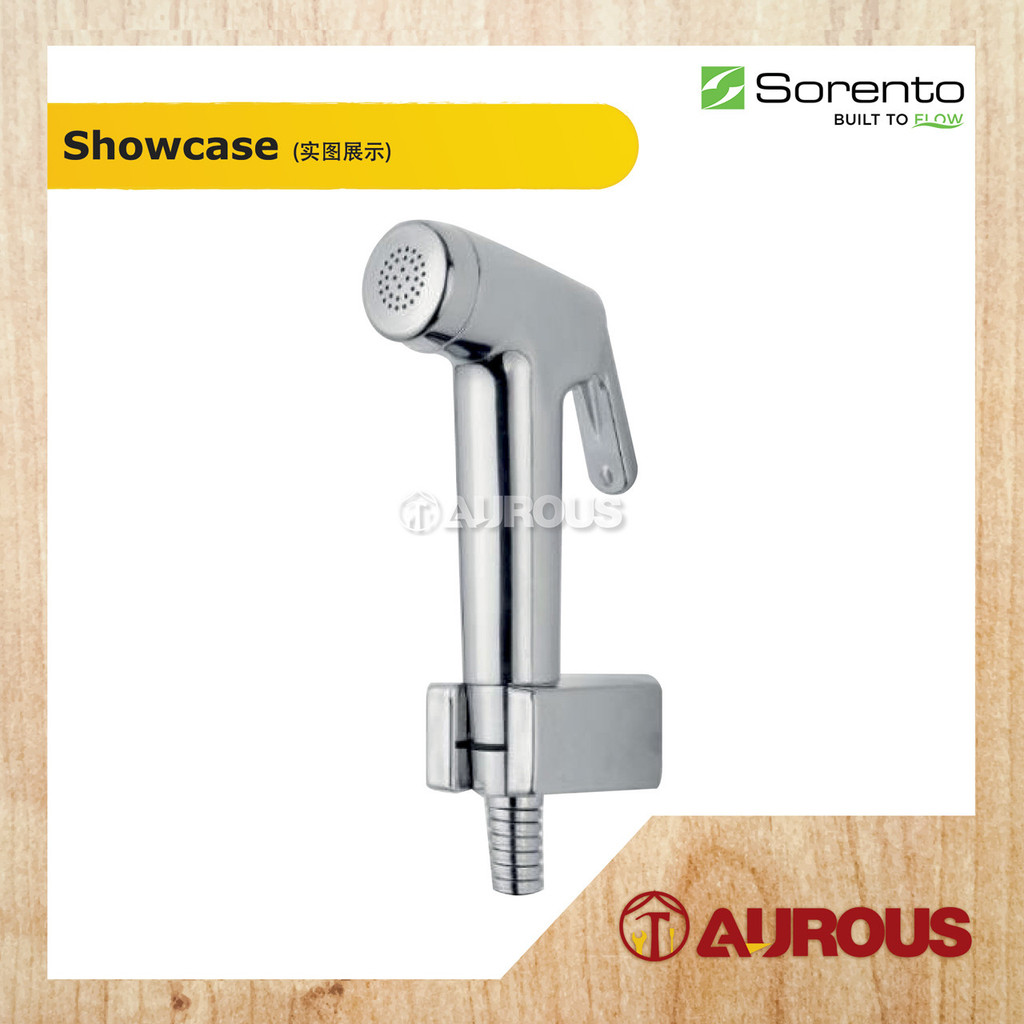 SORENTO HAND BIDET C/W 1.2M PVC FLEXIBLE HOSE SPRAY SET WITH HOLDER ...