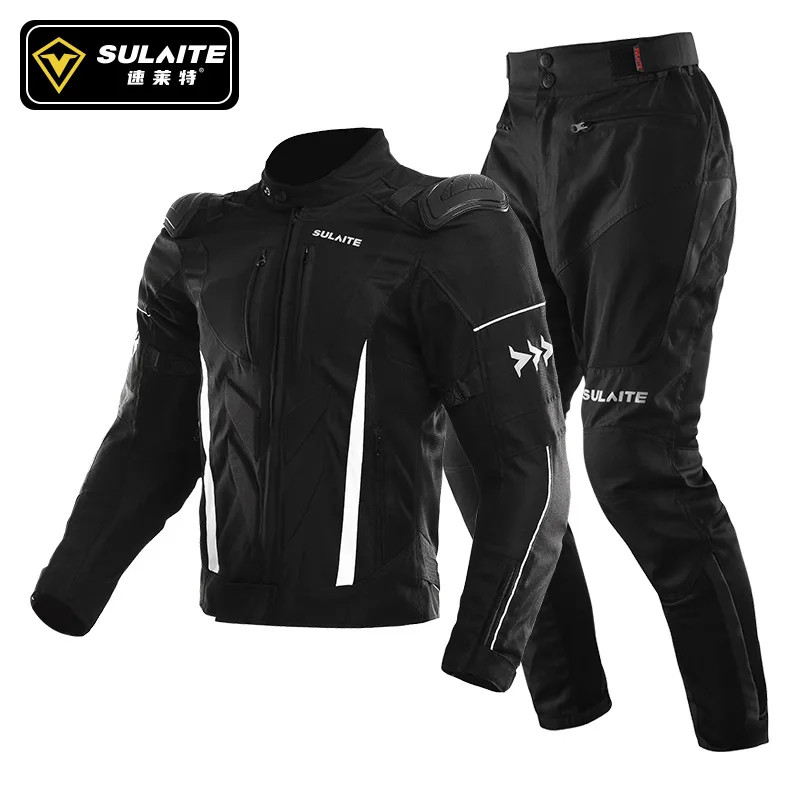 SULAITE Motorcycle Riding Suit Racing Suit Summer Breathable Motorcycle ...