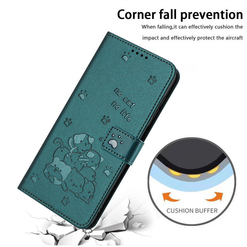 For Xiaomi Poco F7 Ultra Casing 3D Cat Pattern Wallet Phone Case For ...
