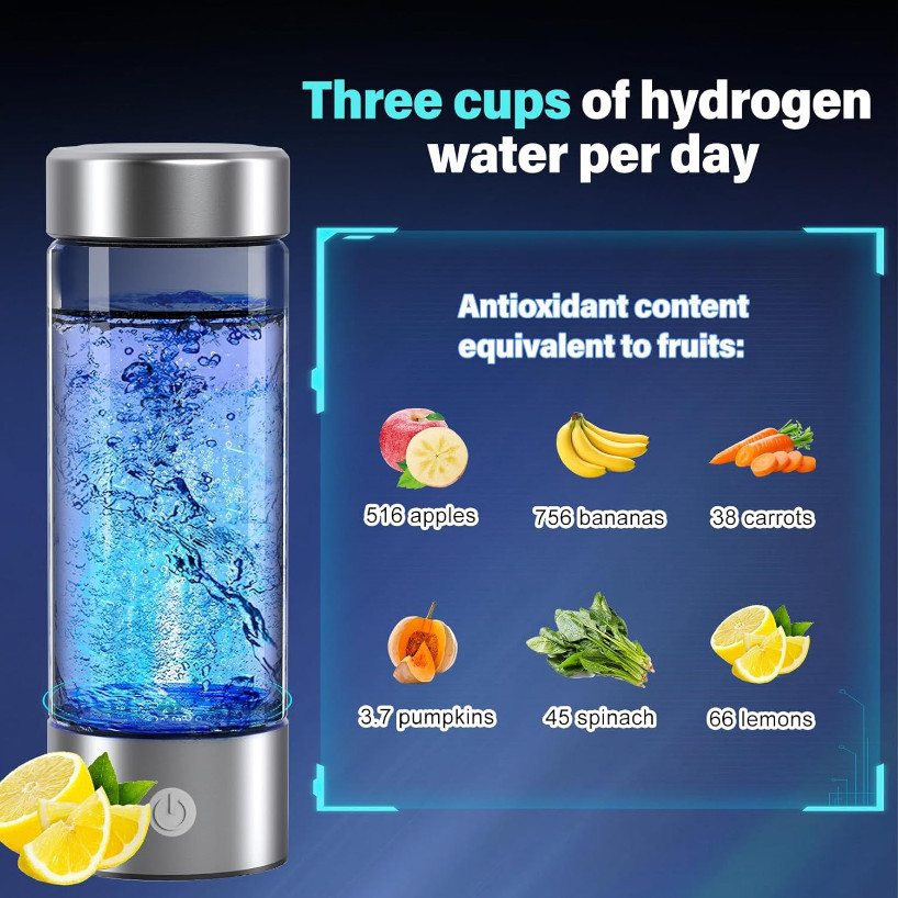 420ml Portable Hydrogen Generator Water Cup Ionizer Hydrogen Rich Super Antioxidants Bottle ...
