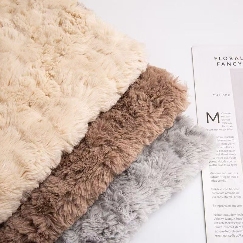 12mm Dense Miami Rabbit Fur Velvet Fabric Fursuit Cotton Doll DIY ...