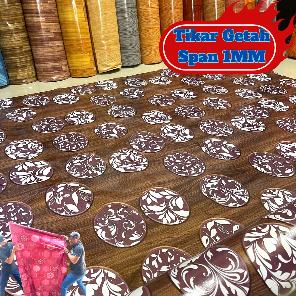 Tikar Getah Span Harga Kilang 1 roll 20 meter x 1.83m x 1mm Bahan tahan ...