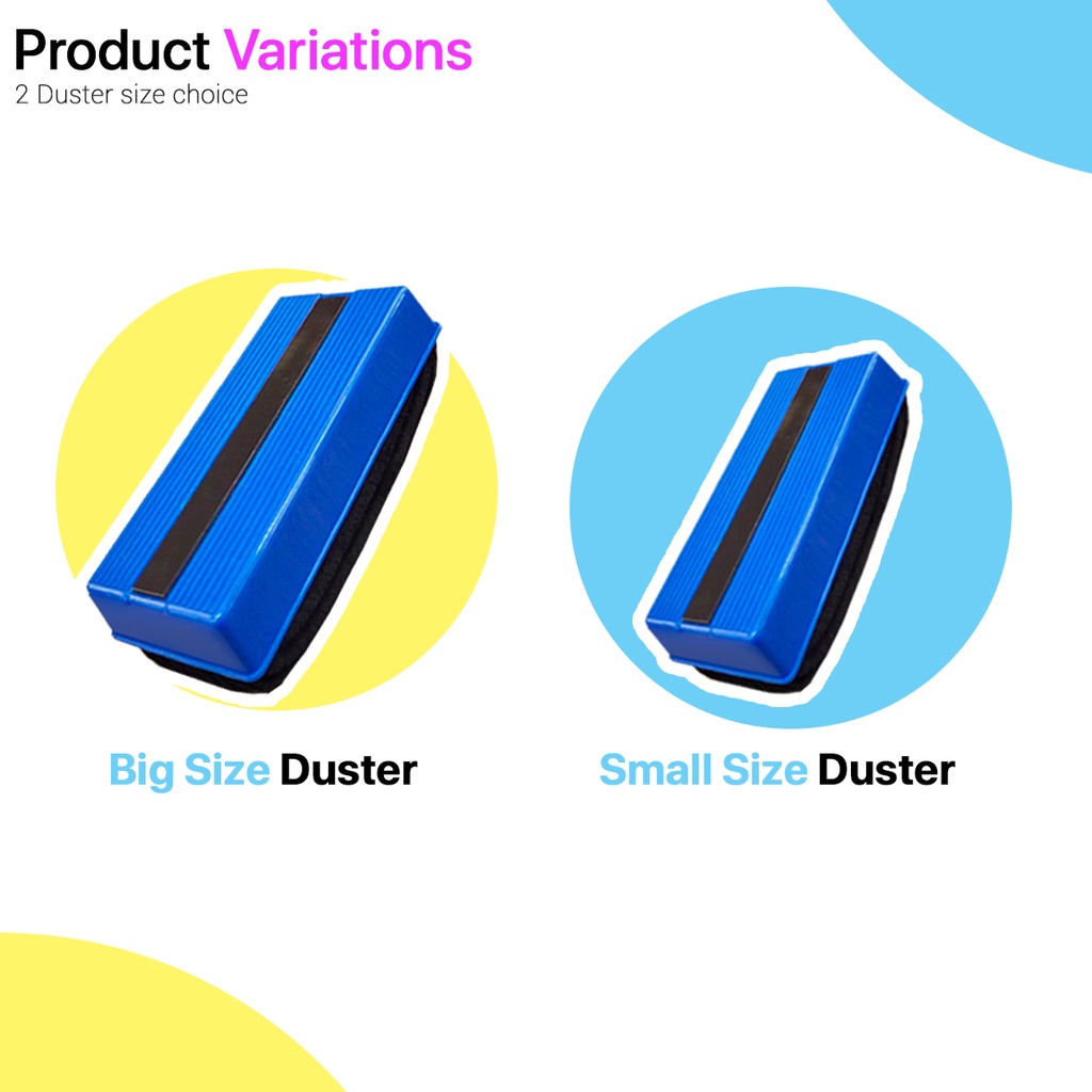 Magnetic White Board Duster Eraser Pemadam Papan Putih Magnetik - (1s ...