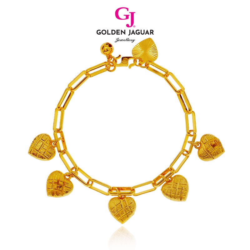 GJ Jewellery Emas Bangkok Emas Korea 24k Gold Plated Bracelet PaperClip ...