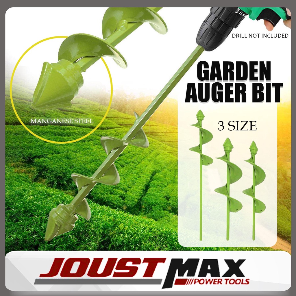 Gardening Auger Drill Bit Earth Auger Spiral Drill Bit Planting Hole ...