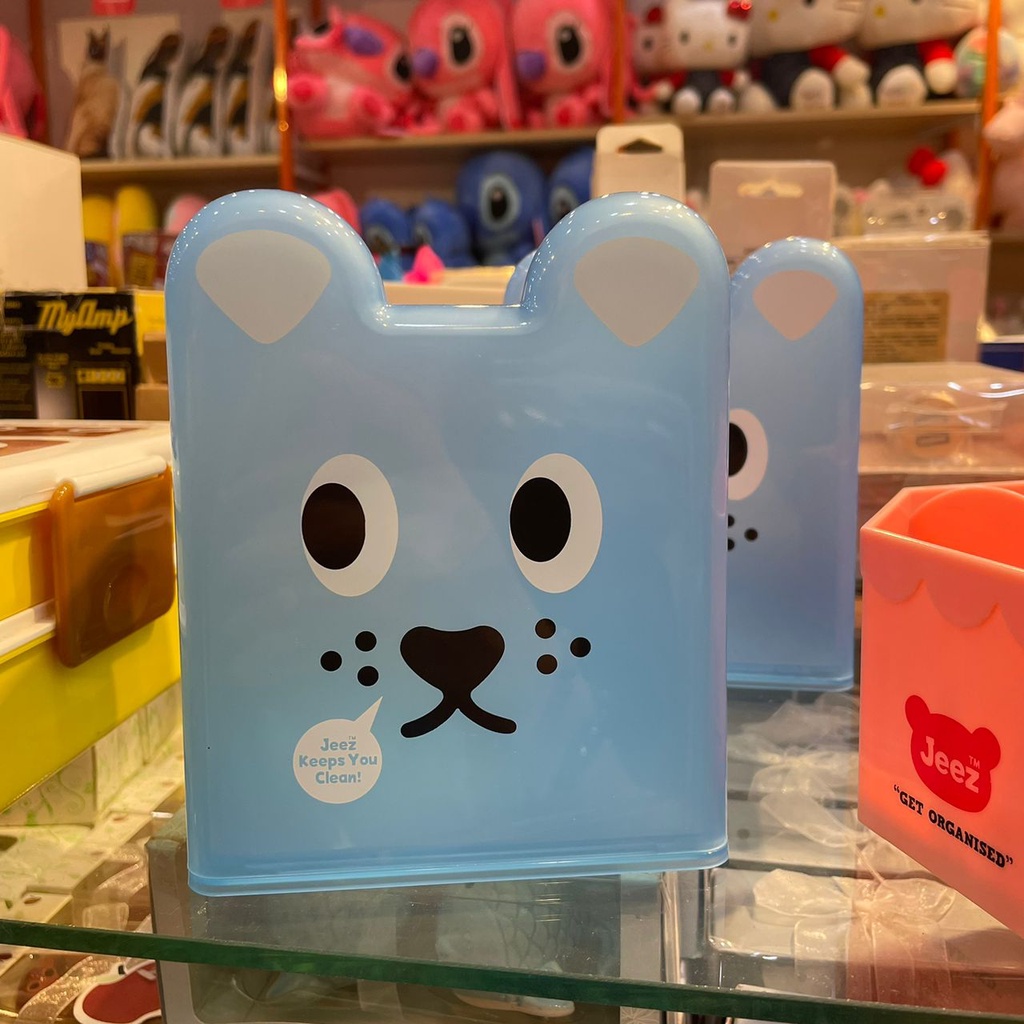 Blue Cute Faced PVC Plastic Tissue Box | Shopee Malaysia