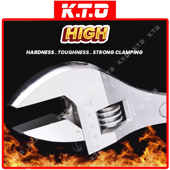 6 / 8 / 10 / 12 Inch Heavy Duty Adjustable Spanner Wrench / Spana Hidup ...