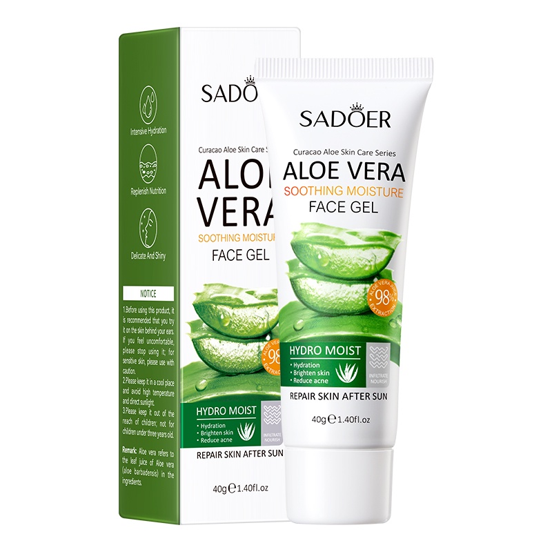 ROREC SADOER Aloe Vera Soothing Moisture Face Gel Hydrating Delicate Pampering Skin Care 40g ...